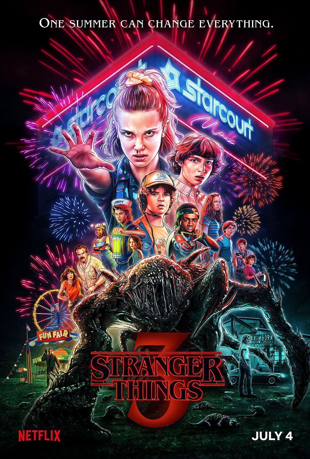 Shadow Monster Stranger Things Stranger Things Poster: Demogorgon