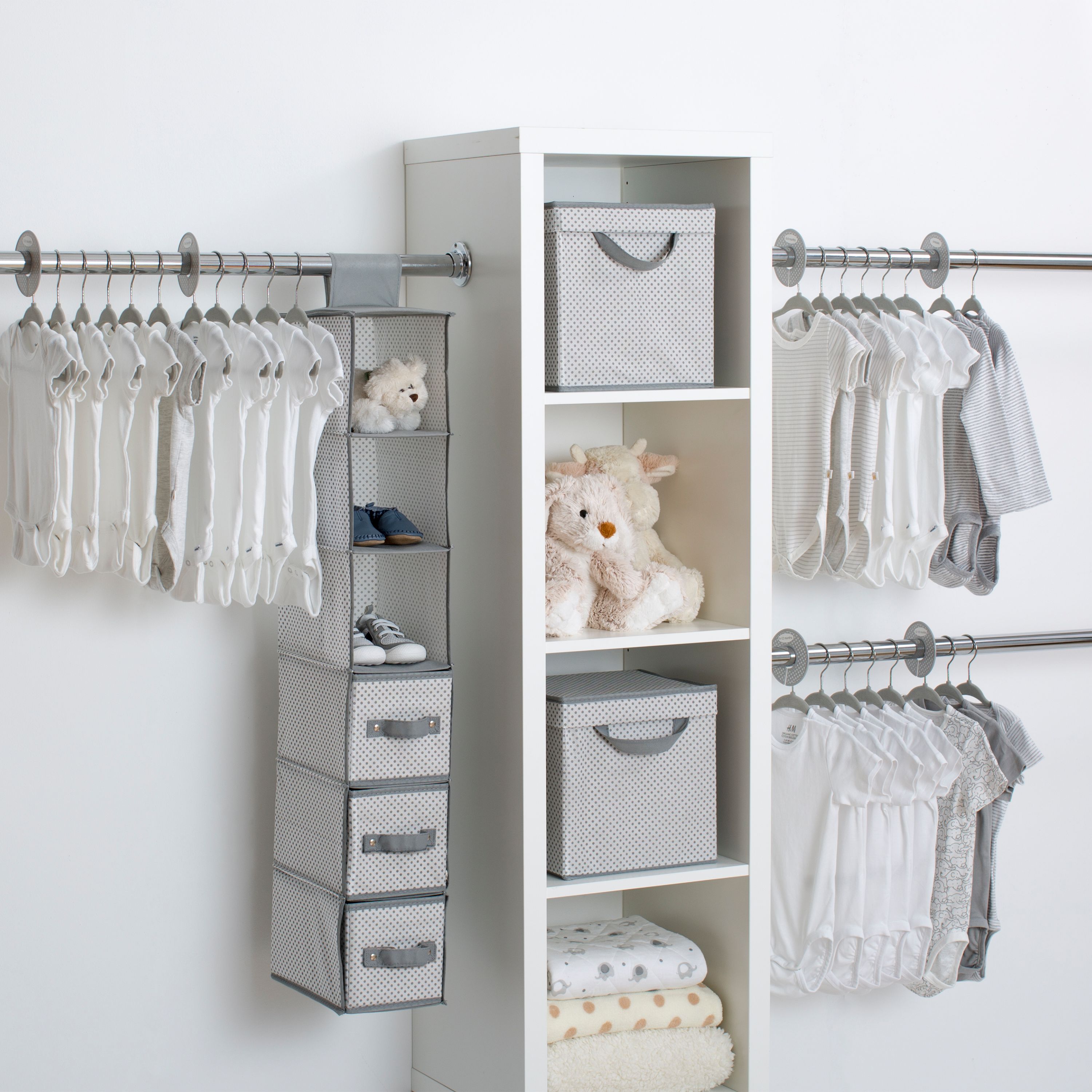 Baby dresser with hanging space store