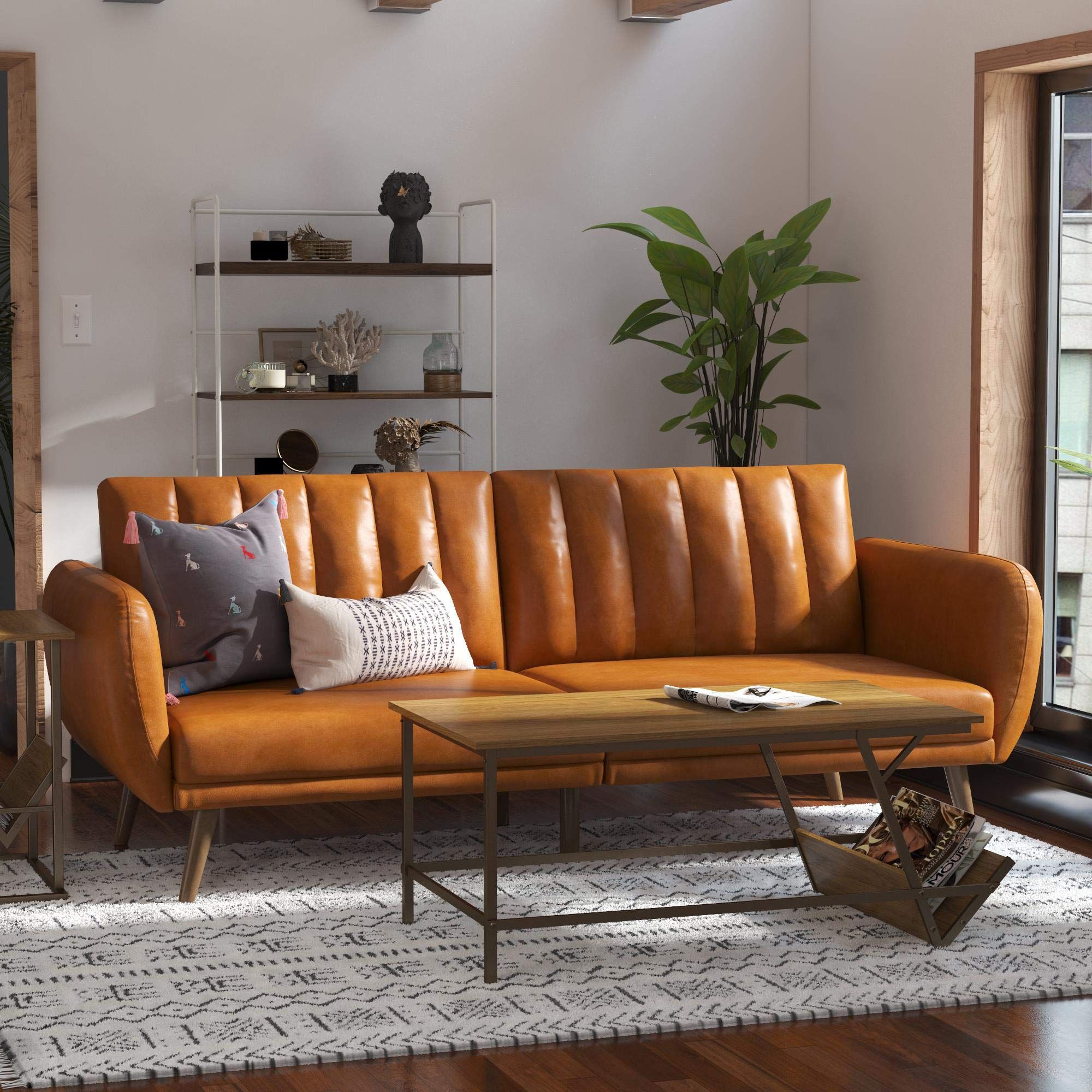 Best leather futon store