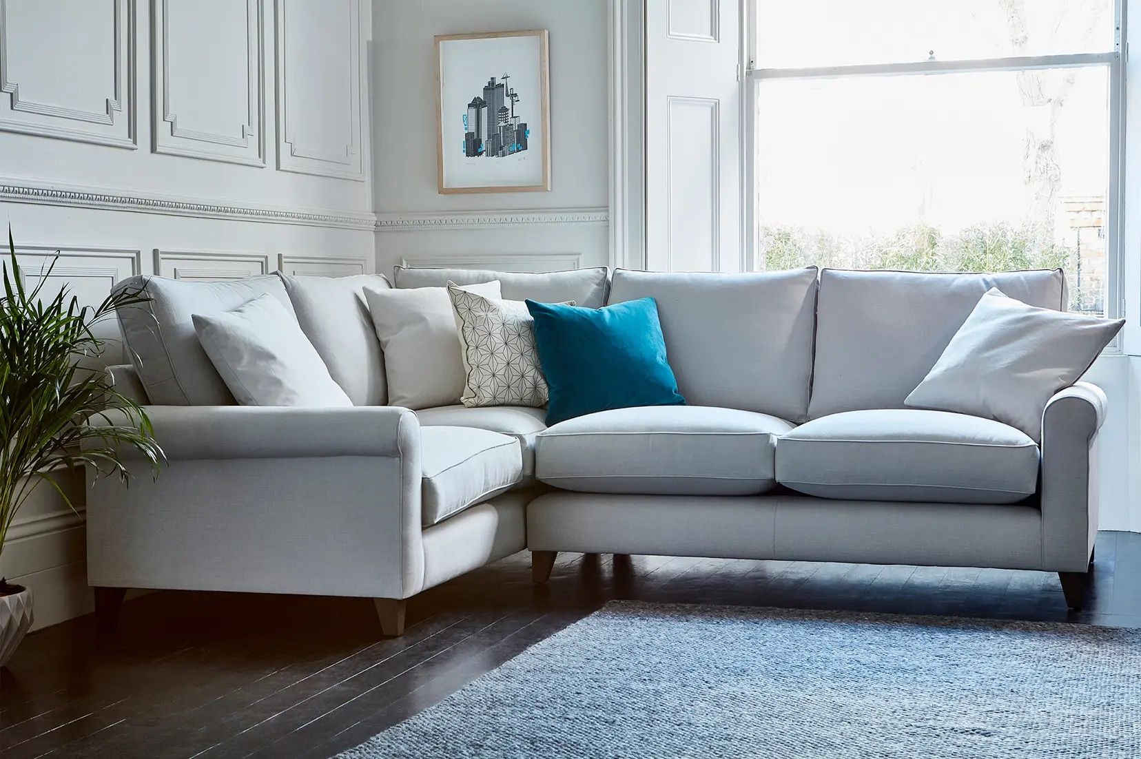 Bright house corner sofa store