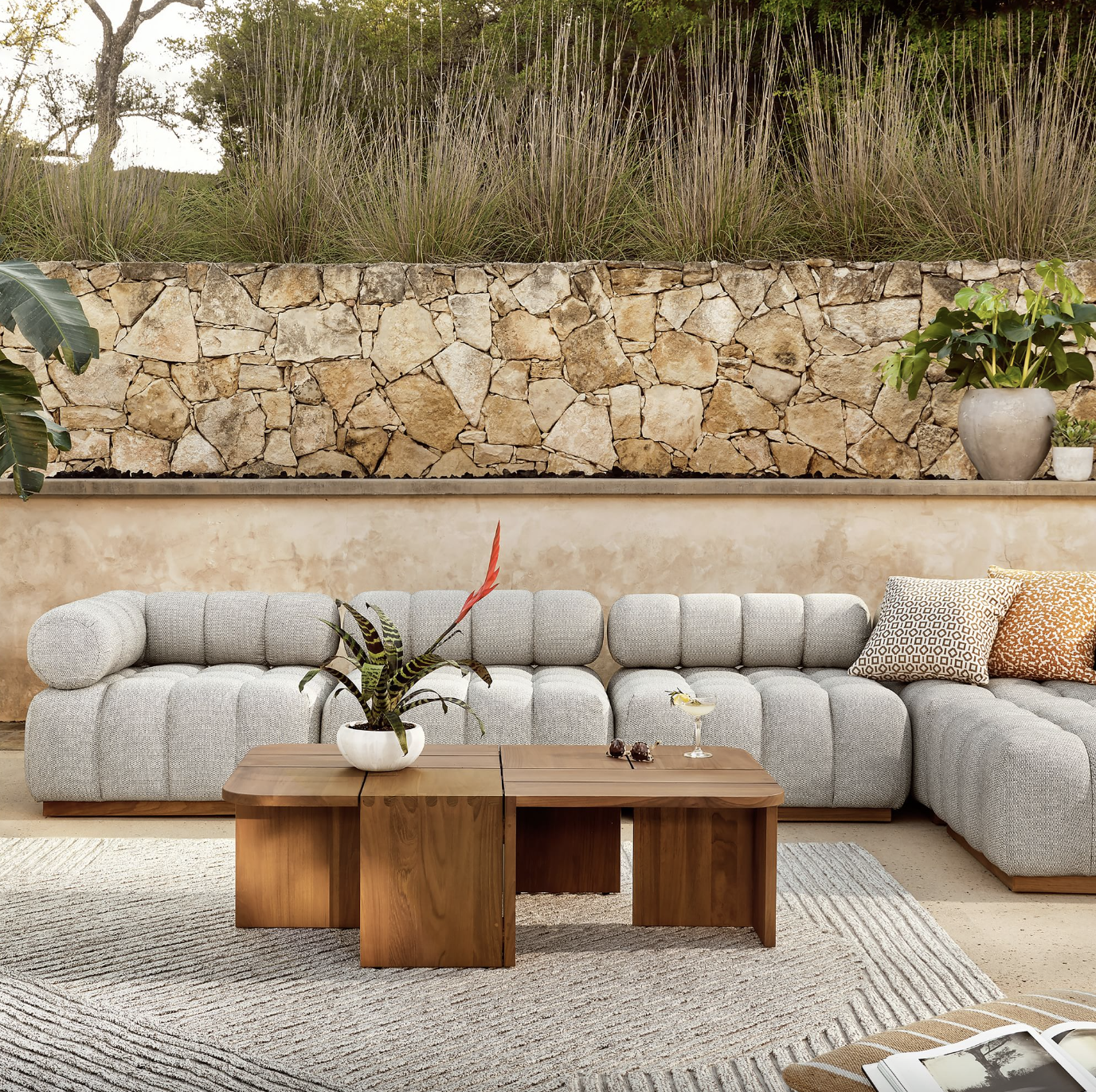 Comfortable outdoor sectional store