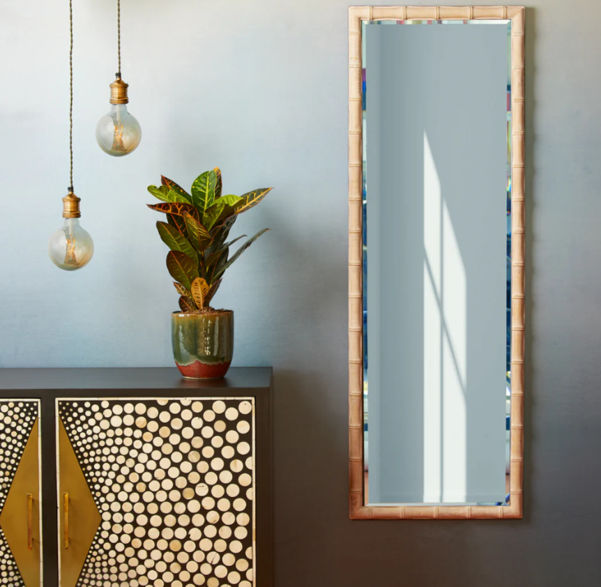 Timber Leaner Mirror