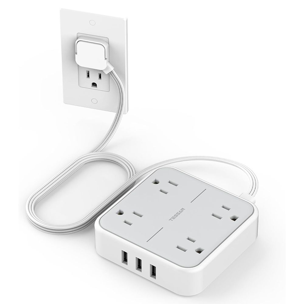 Heavy Duty Power Strip 12 Outlet With Surge Protector - 2100J Wall ...